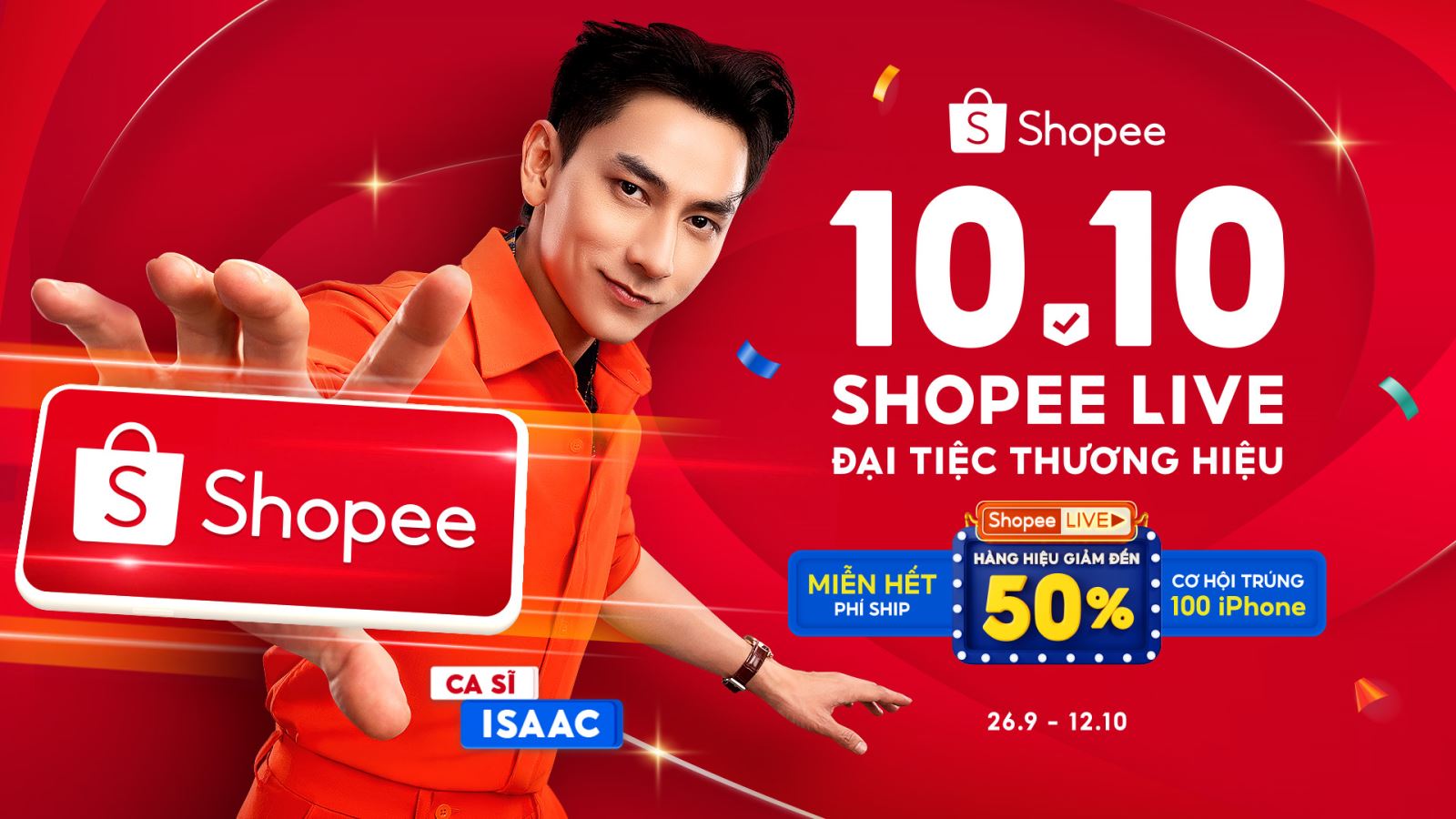 Khám phá hàng loạt ưu đãi tại 10.10 Shopee Live Đại tiệc thương hiệu | baotintuc.vn